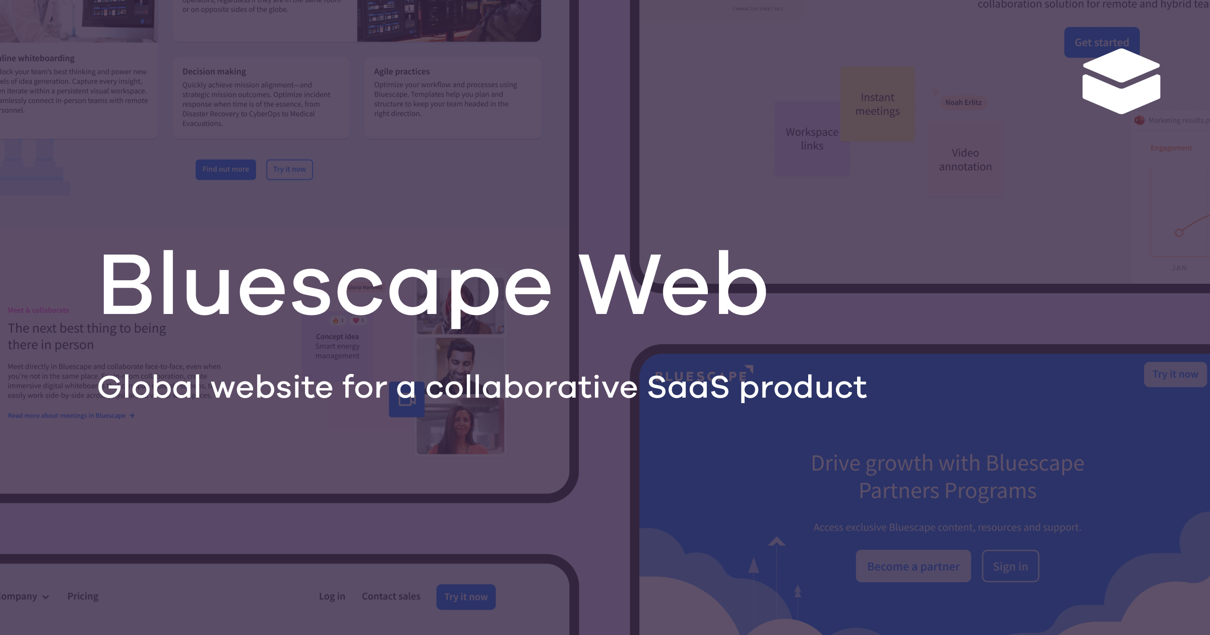 Bluescape: Global website for a collaborative SaaS product | Intunio